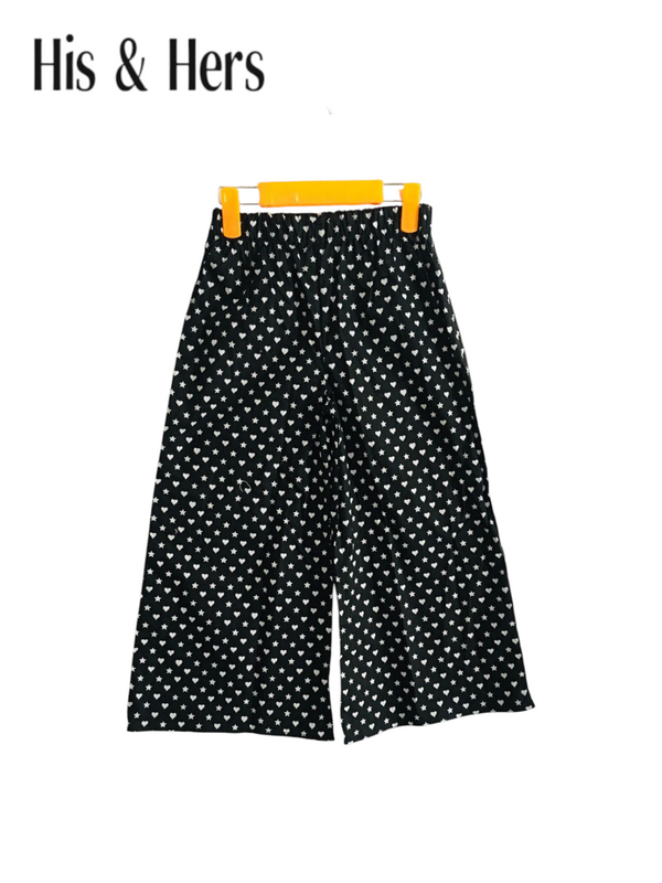 Hearts and Stars Black Cotton Flapper Girls – His & Hers