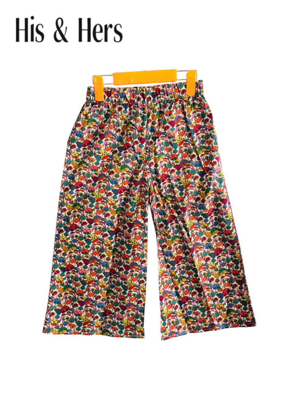 Mushrooms Allover print Cotton Flapper Girls – His & Hers