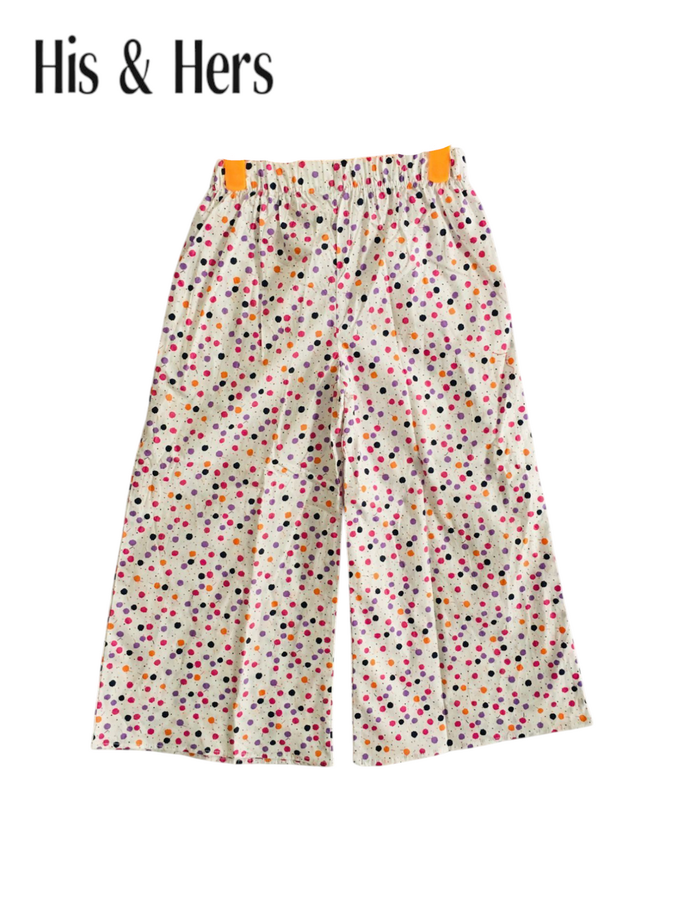 Colorful Dots White Cotton Flapper Girls – His & Hers