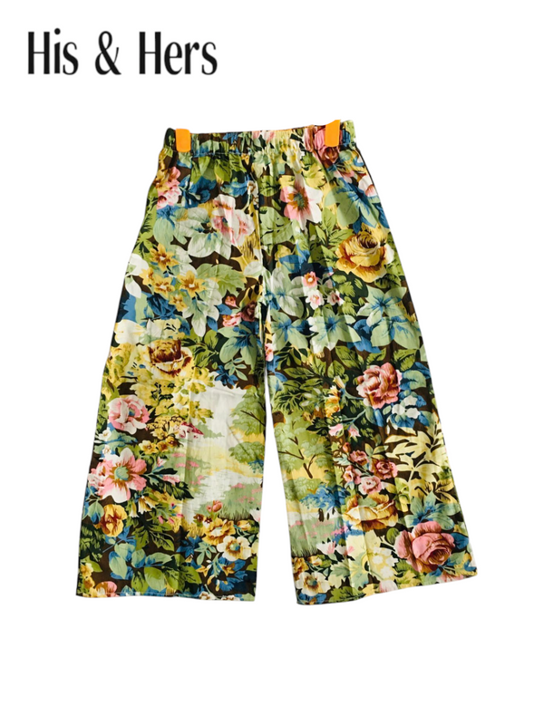 Flowers & Plants Print Cotton Flapper Girls – His & Hers